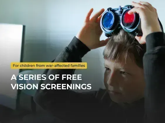 The Vadym Stolar Foundation continues to initiate vision tests for ...